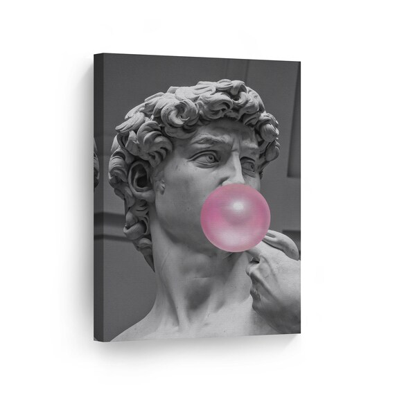 Michelangelo's Masterpiece Statue of David Pink Bubble Gum - Etsy