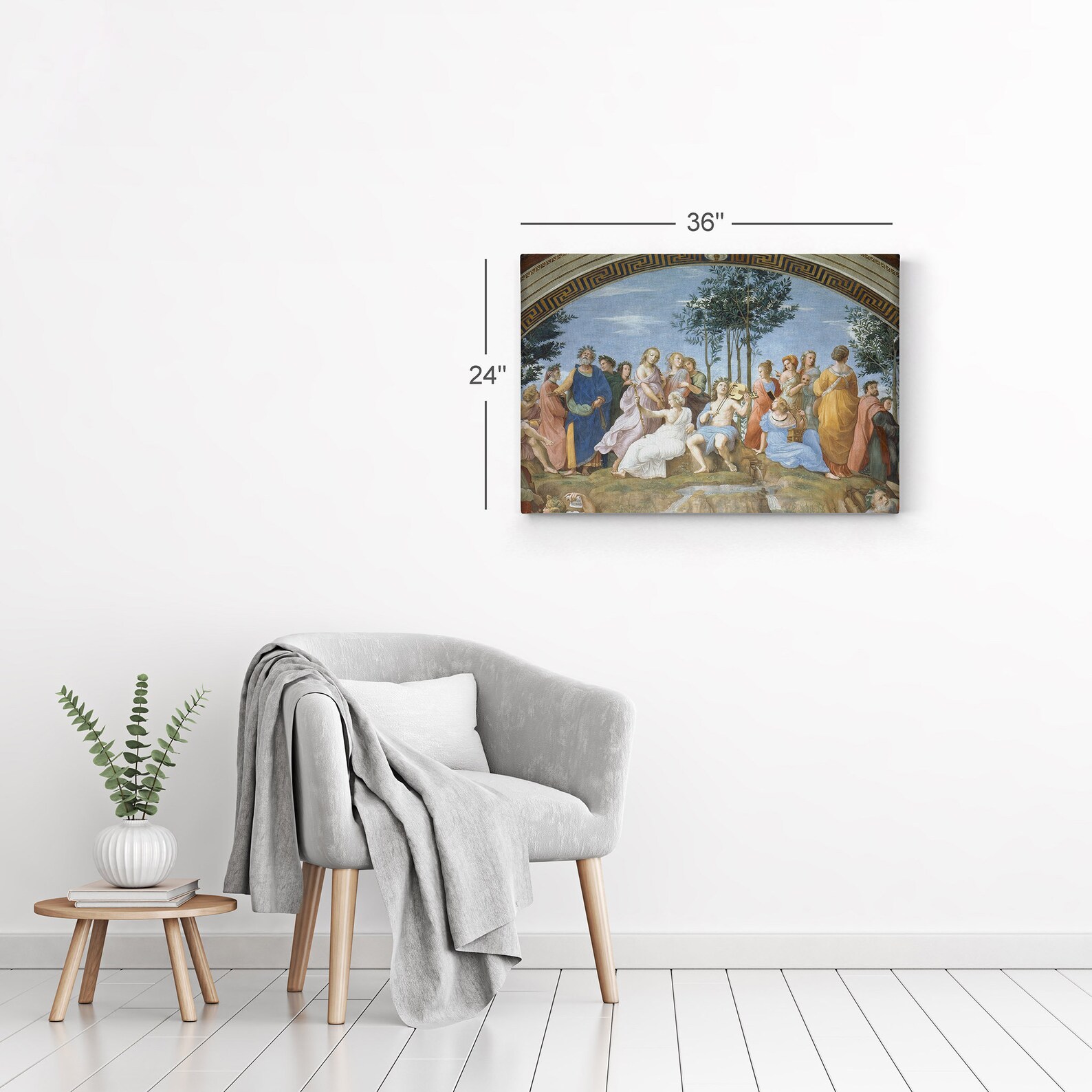 The Parnassus by Raphael Art Canvas Wall Art Print Famous Fine Art ...