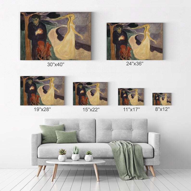 Separation Edvard Munch Classic Art Canvas Wall Art Print | Etsy