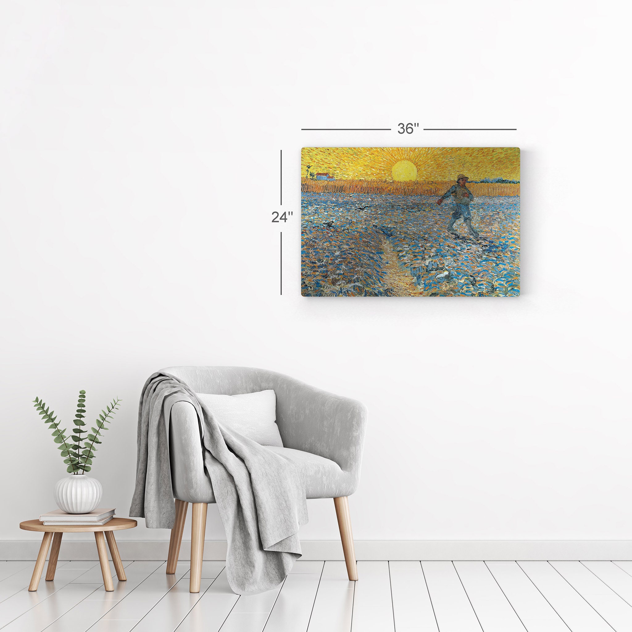 Vincent Van Gogh the Sower After Millet 1888 Metal Print | Etsy