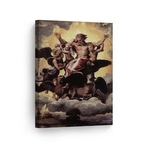 The Vision of Ezekiel by Raphael Art Canvas Wall Art Print Famous Fine ...
