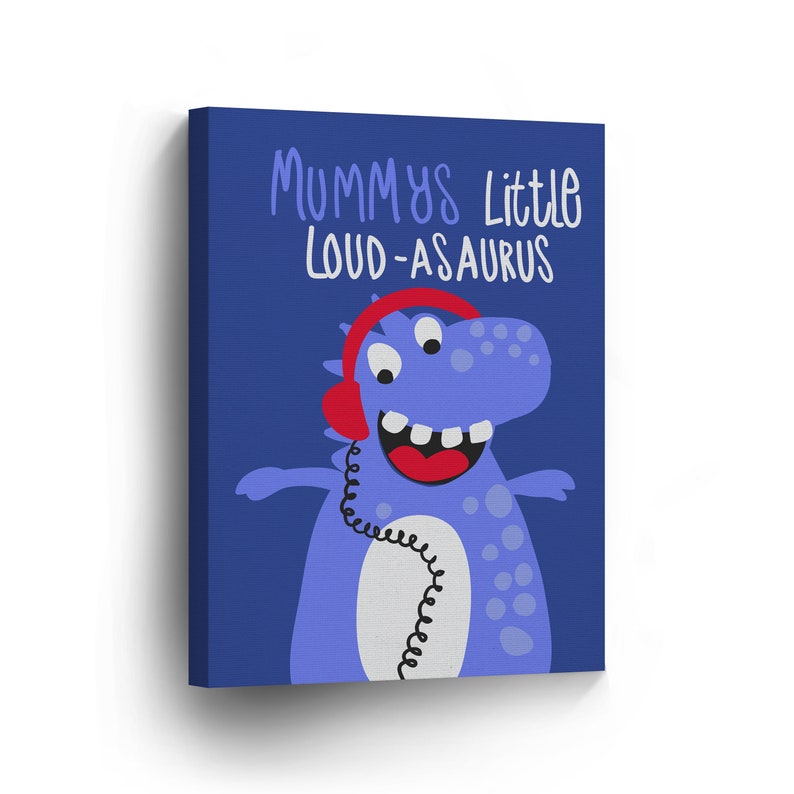 Cute Little Monster Wall Decor 4 Panel Canvas Print Set Kids Room Decor ...