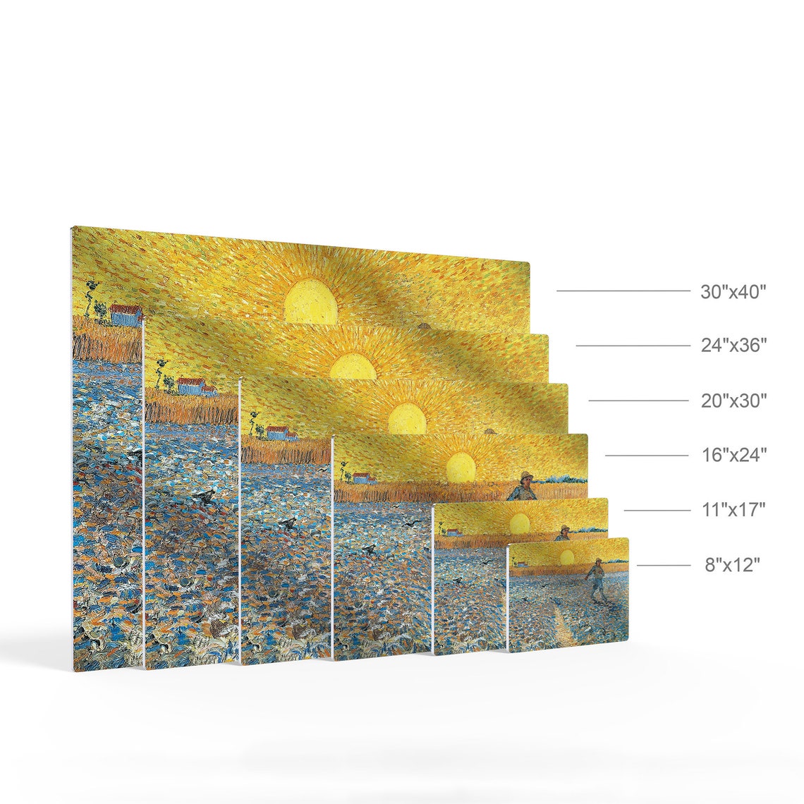 Vincent Van Gogh the Sower After Millet 1888 Metal Print | Etsy