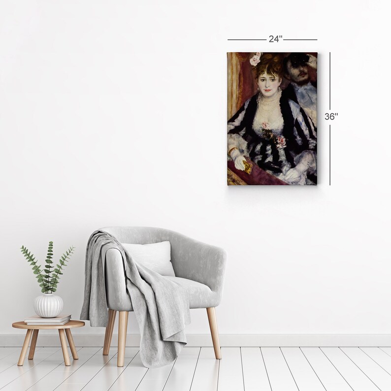 The Theater Box Pierre-auguste Renoir Classic Art Canvas Wall - Etsy