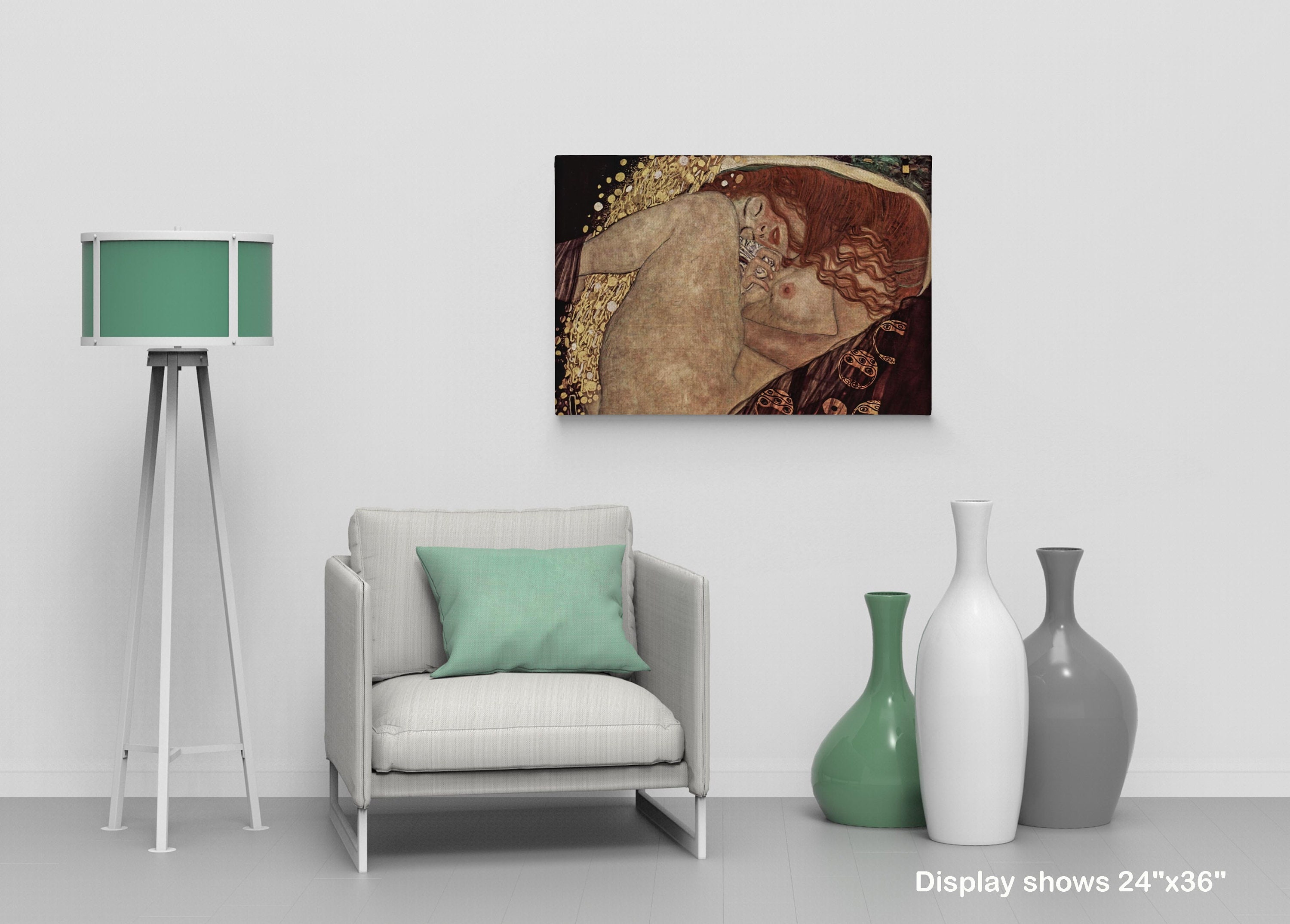 Danaë by Gustav Klimt Canvas Print Wall Art Famous Art Painting ...