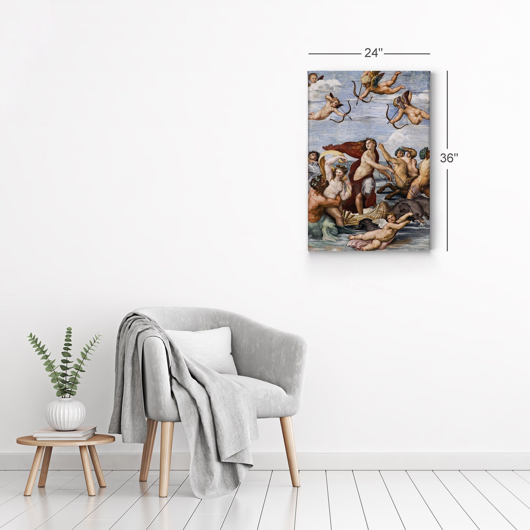 The Triumph of Galatea Raphael Art Canvas Wall Art Print Famous Fine ...