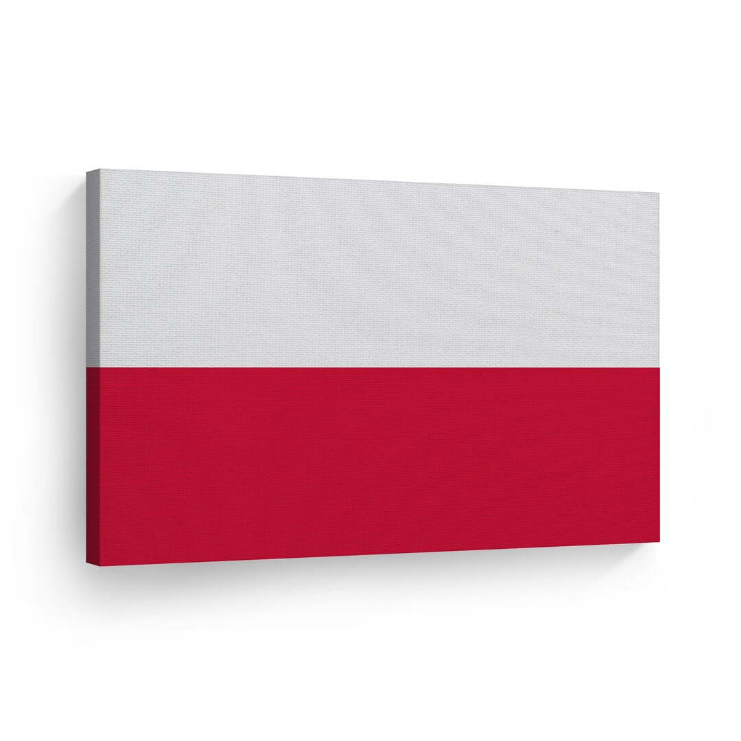 Poland Flag CANVAS or METAL Wall Art Print Country Flags Office Living ...