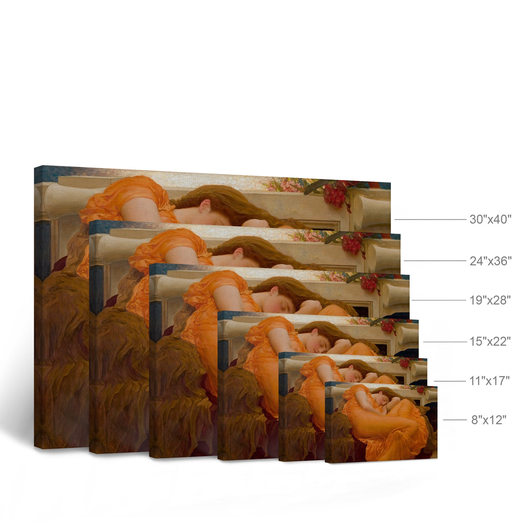 Flaming June, Frederic Leighton Classic Art Canvas Wall Art Print ...