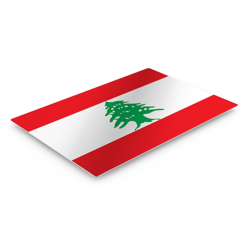 Lebanon Flag CANVAS or METAL Wall Art Print Country Flags - Etsy