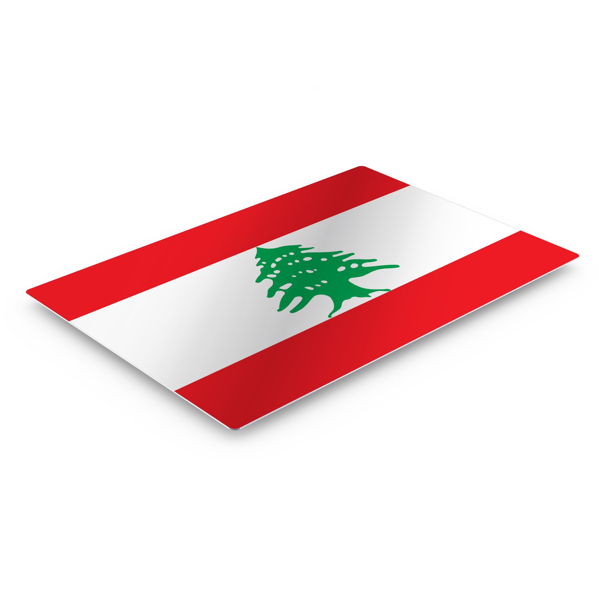 Lebanon Flag CANVAS or METAL Wall Art Print Country Flags Office Living ...