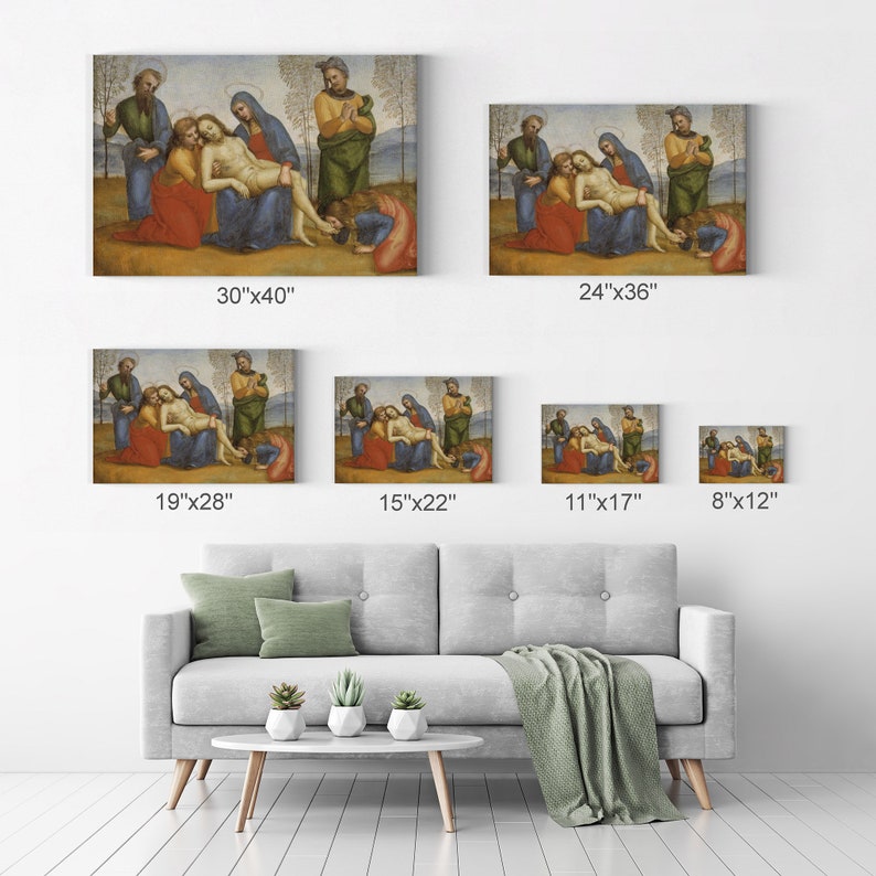 Pieta by Raphael Art Canvas Wall Art Print Famous Fine Art Oil - Etsy