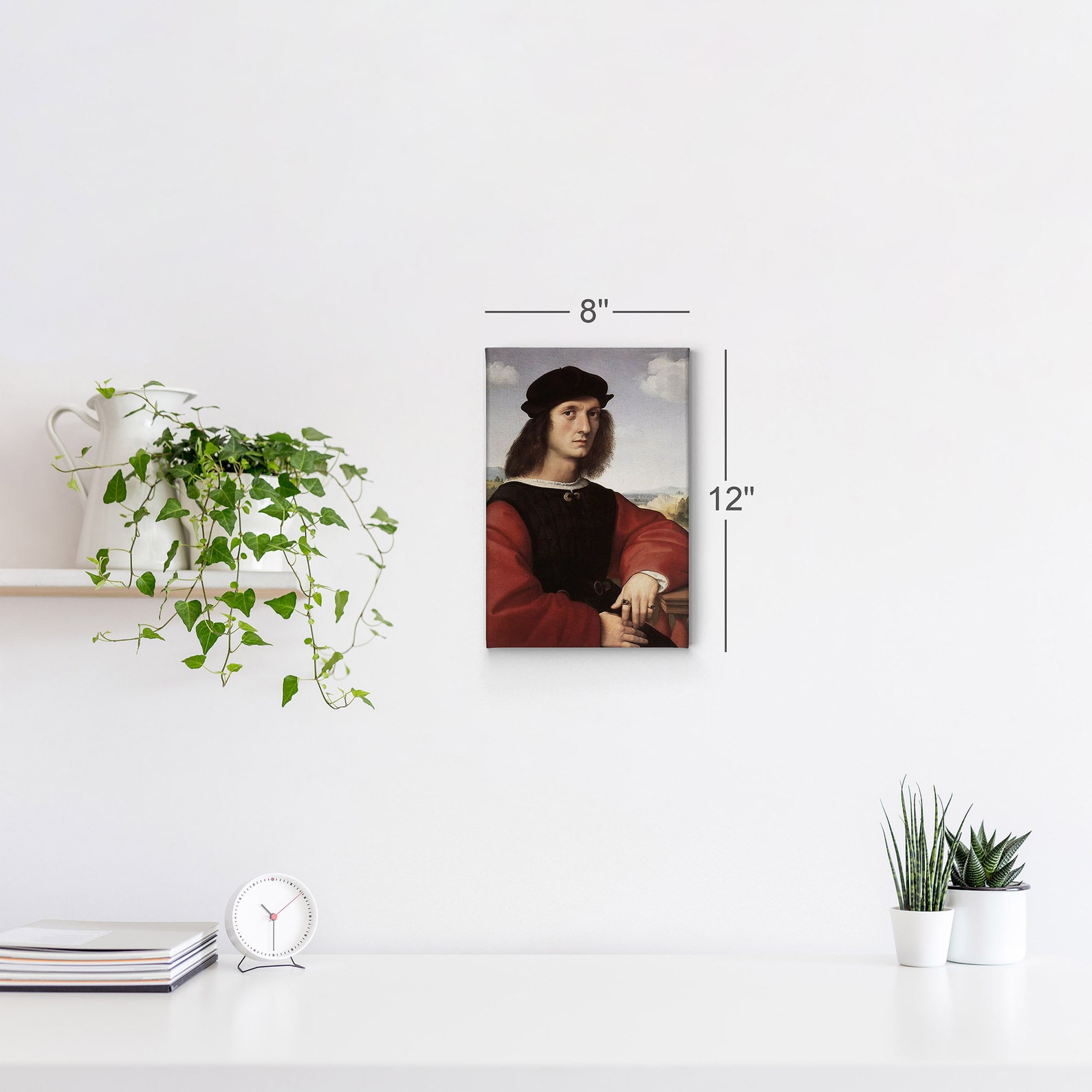 Portrait of Agnolo Doni by Raphael Art Canvas Wall Art Print - Etsy