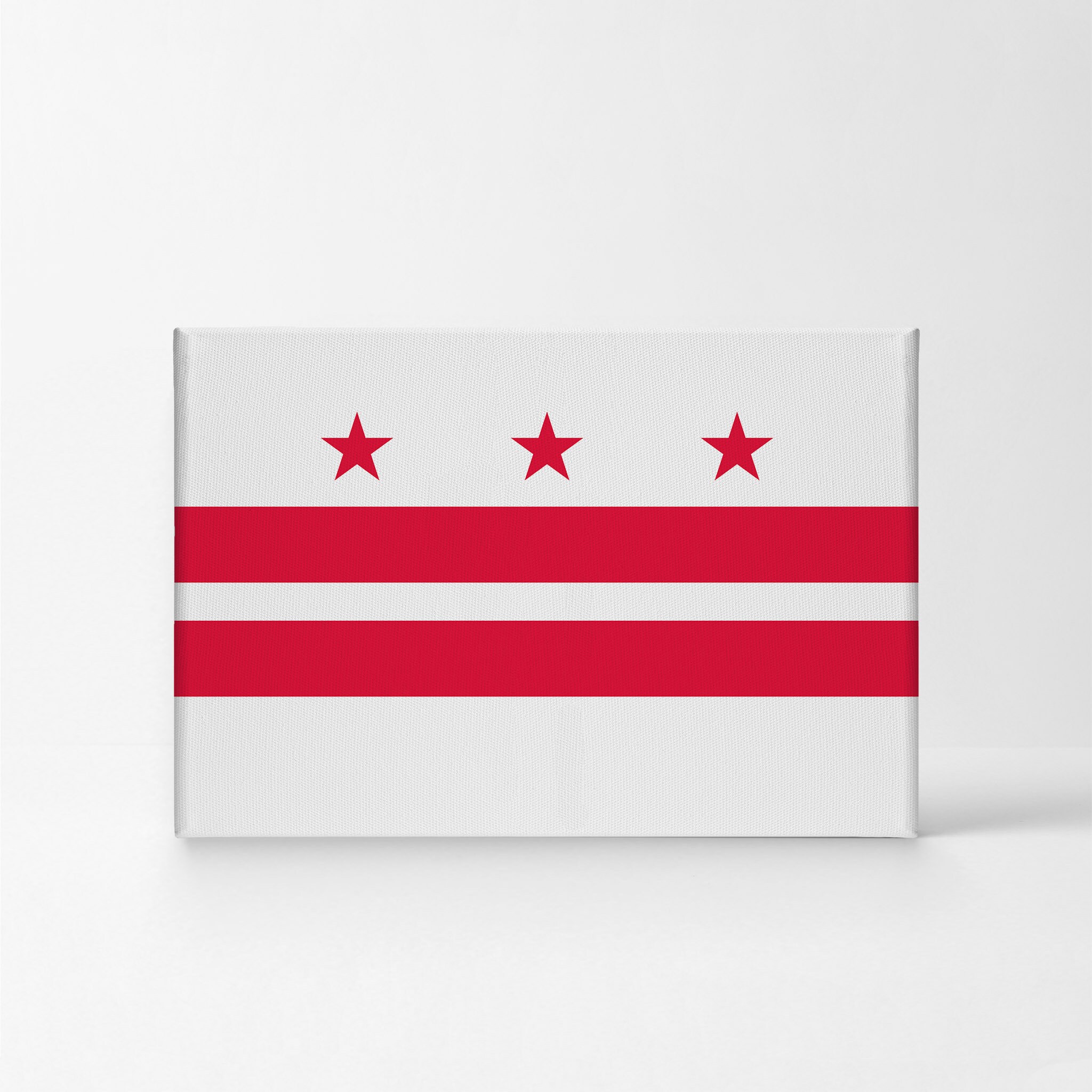 Washington DC State Flag CANVAS or METAL Wall Art Print State | Etsy