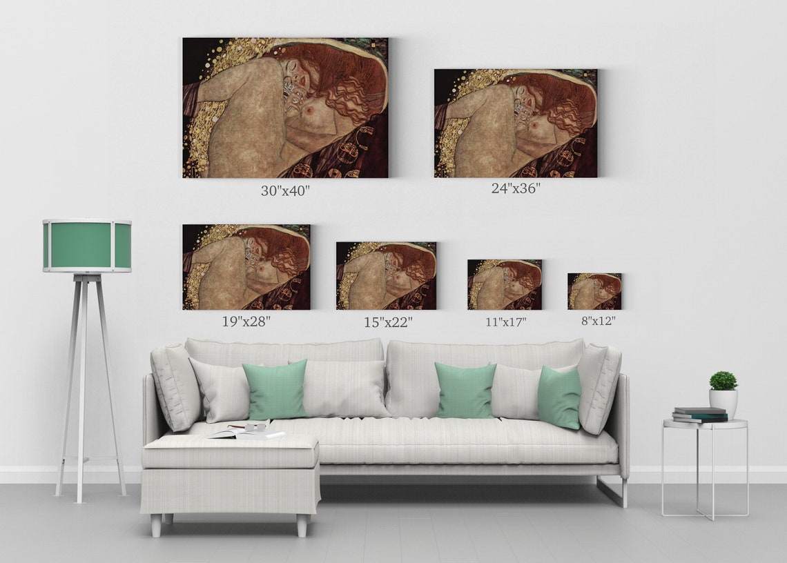 Danaë by Gustav Klimt Canvas Print Wall Art Famous Art | Etsy