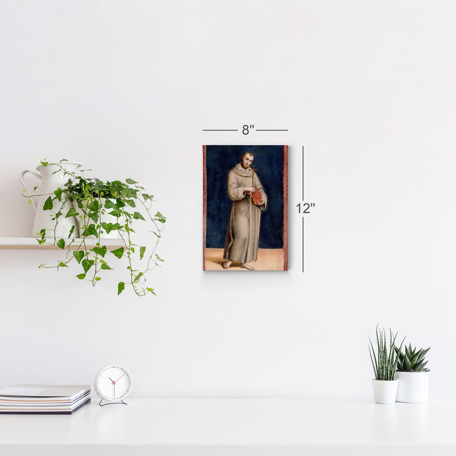 Saint Francis of Assisi by Raphael Art Canvas Wall Art Print Famous ...
