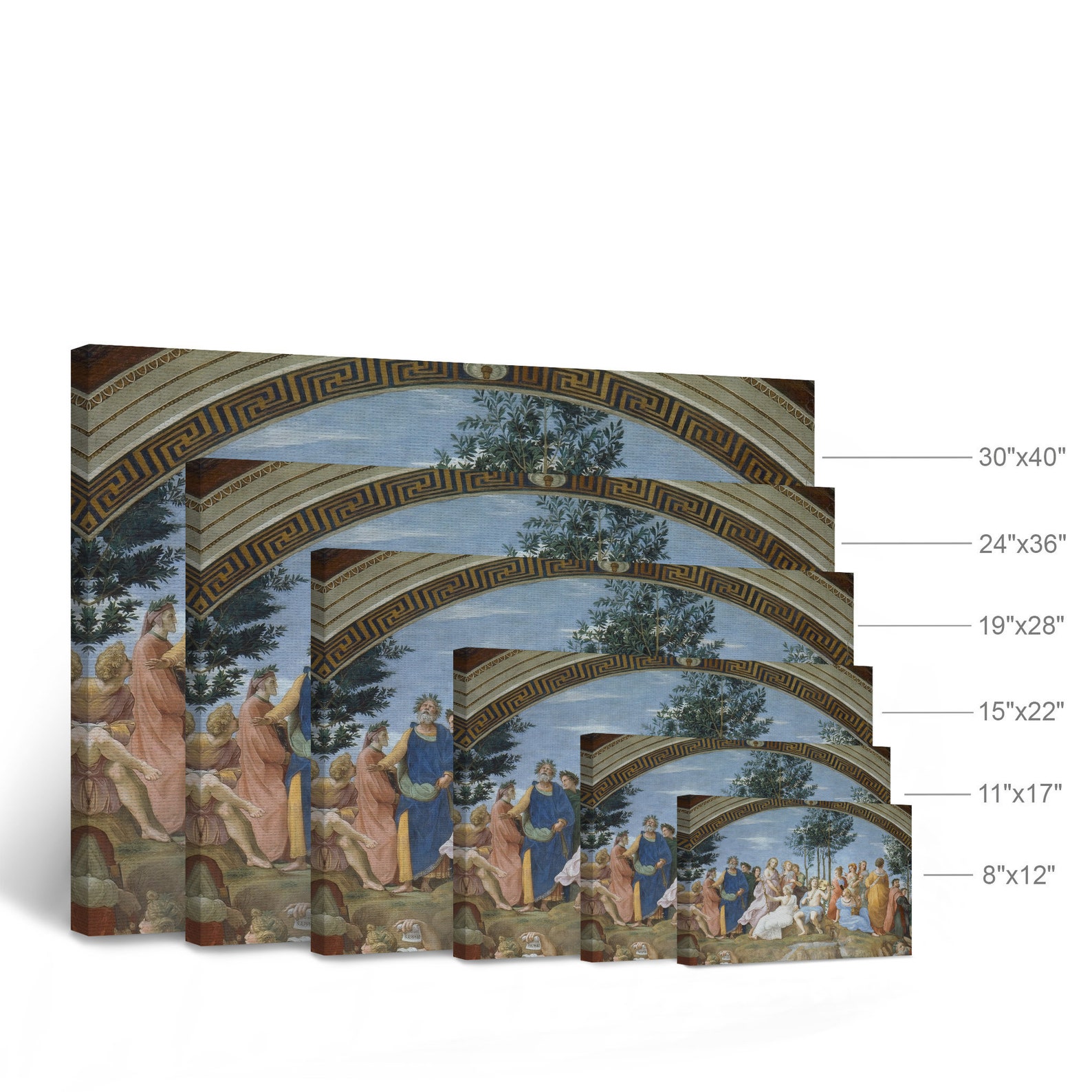 The Parnassus by Raphael Art Canvas Wall Art Print Famous Fine Art ...