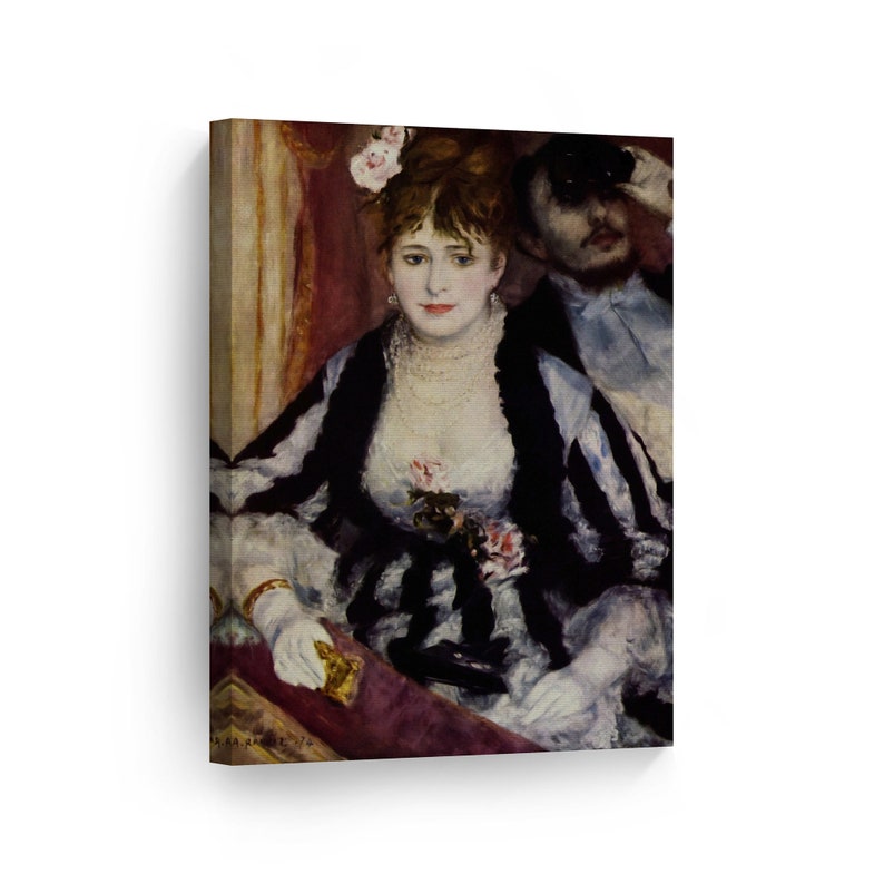 The Theater Box Pierre-auguste Renoir Classic Art Canvas Wall - Etsy