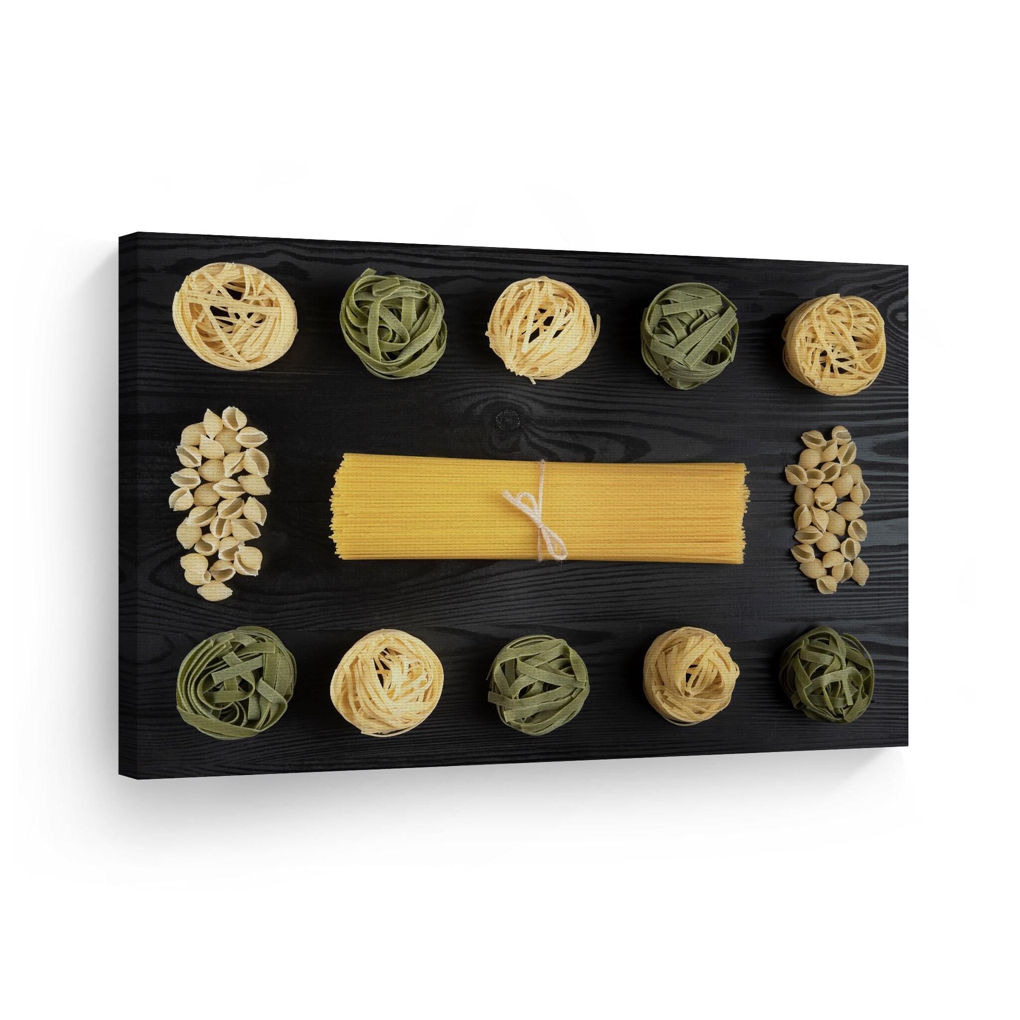 Varieties of Italian Pasta Rustic Kitchen Canvas Wall Art | Etsy