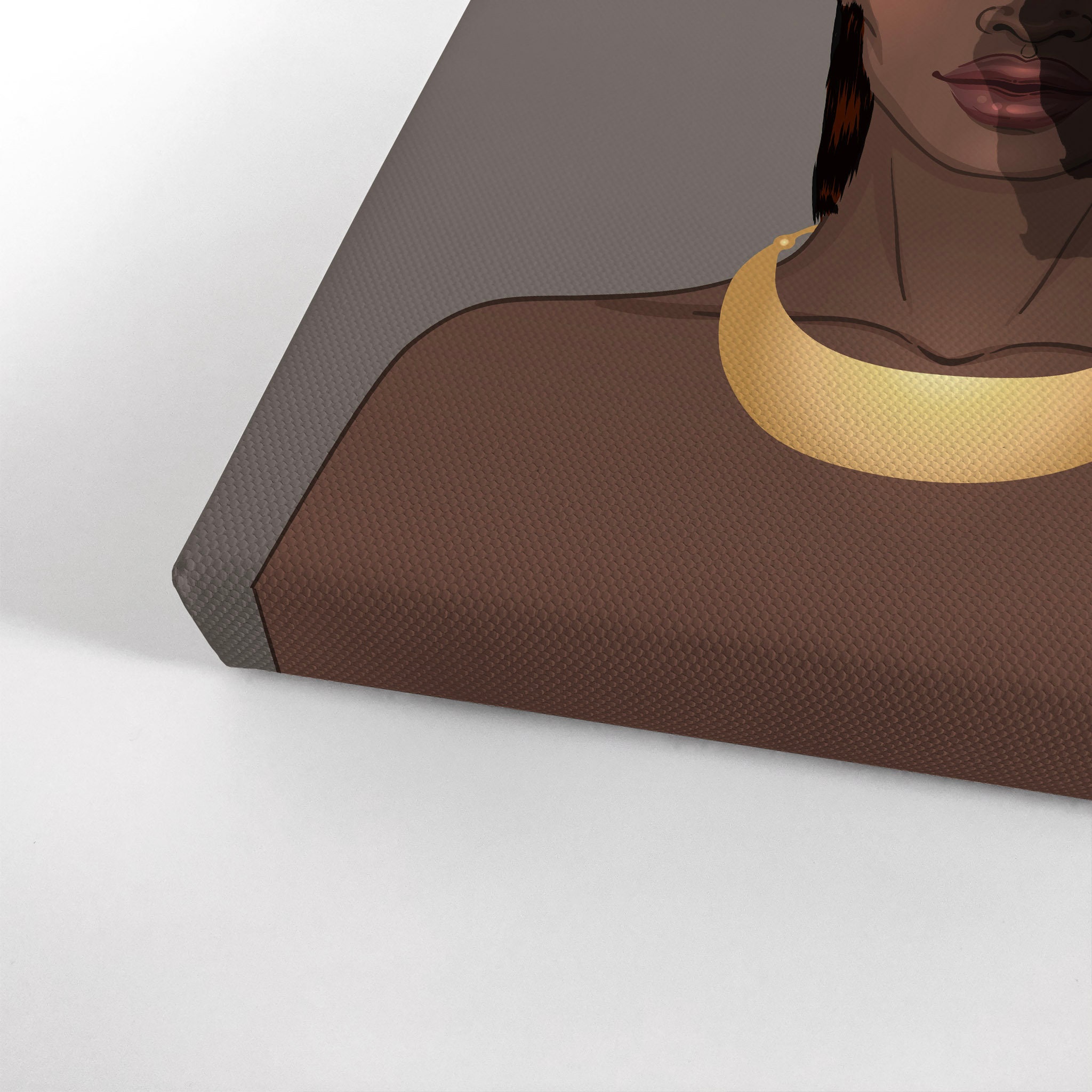 African Map Shadow African American Art Woman Canvas Wall Art - Etsy