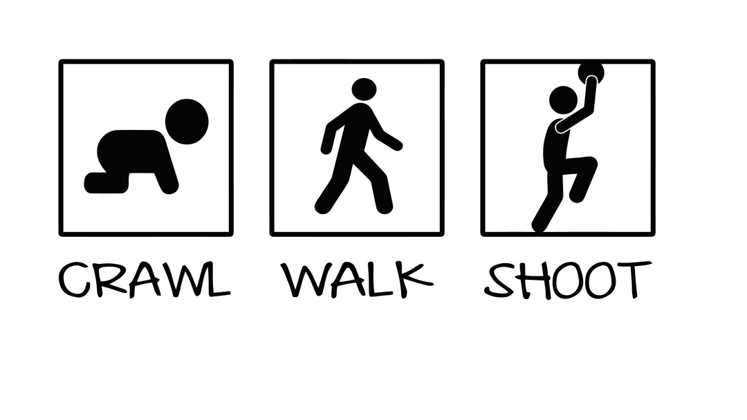 Crawl Walk Shoot SVG Digital Download Cut Files - Etsy