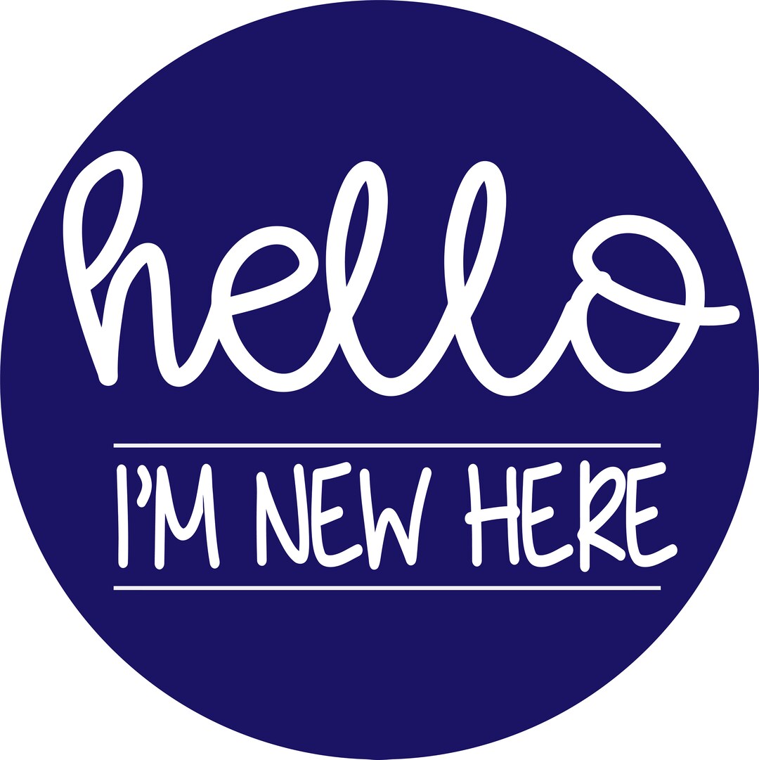 Hello, I'm New Here SVG Digital Download Cut File - Etsy