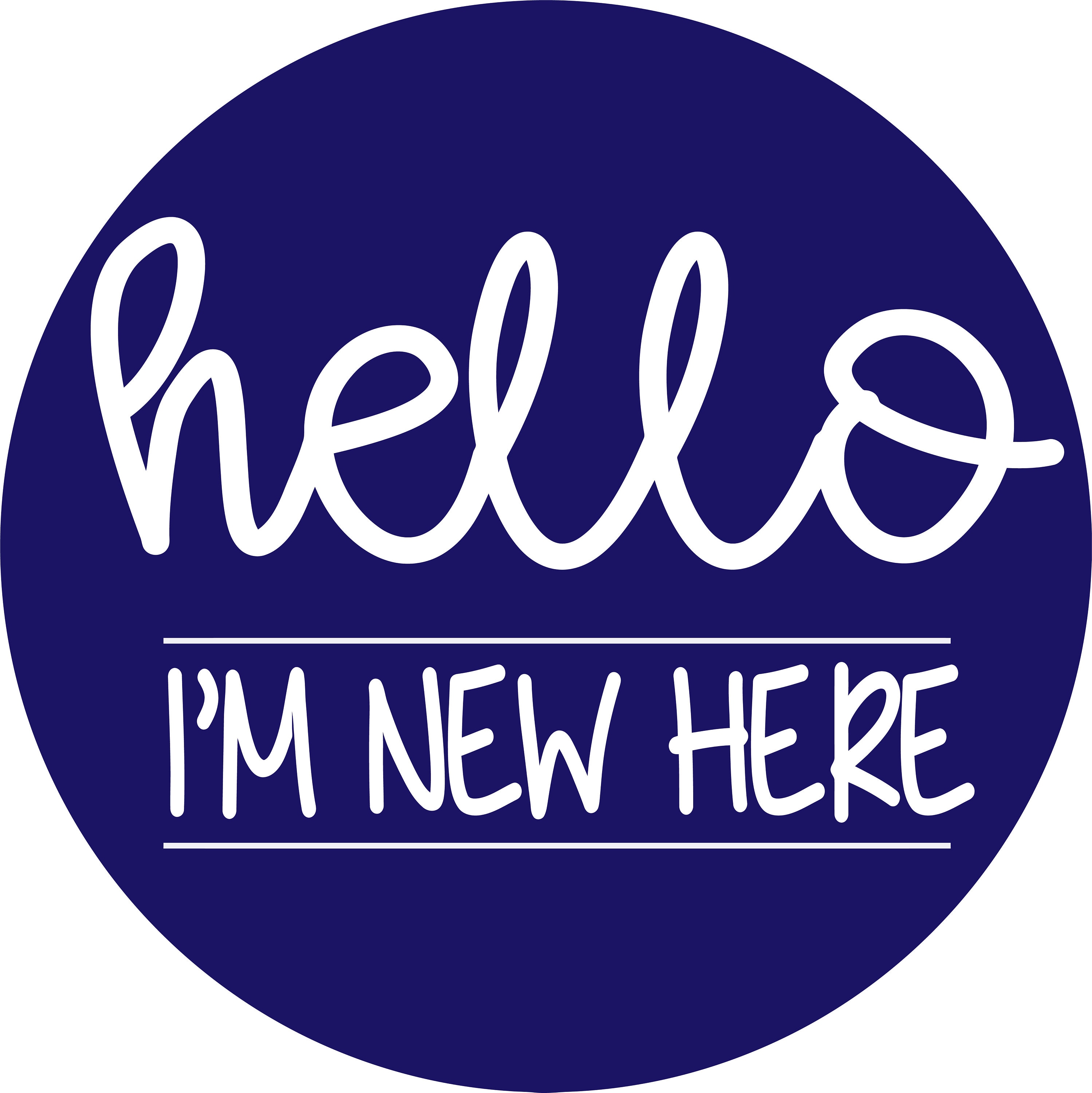 Hello I'm New Here SVG Digital Download Cut File | Etsy