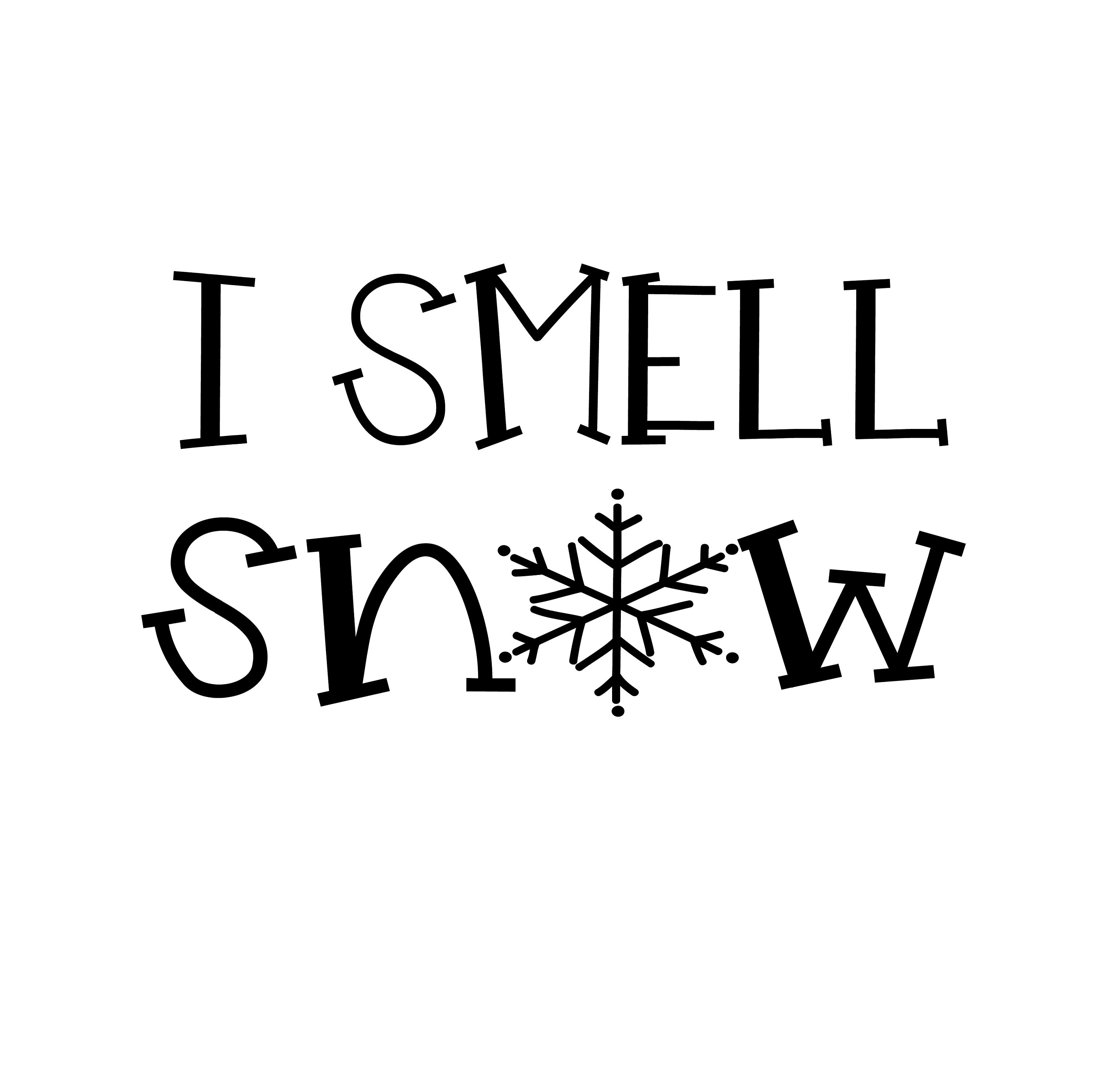 Smell Snow SVG Digital Download Cut Files - Etsy