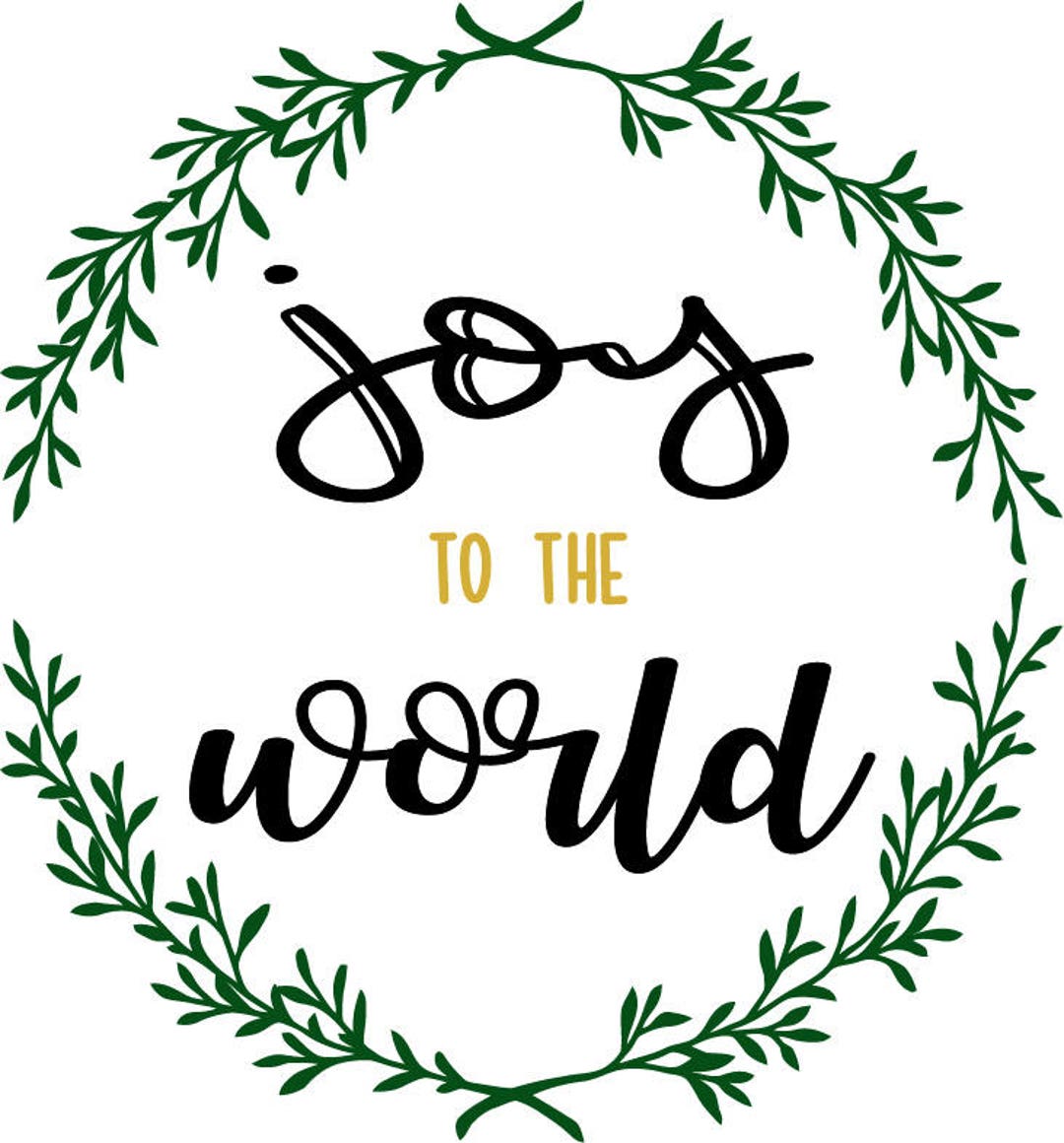 Joy to the World Wreath SVG Digital Download - Etsy