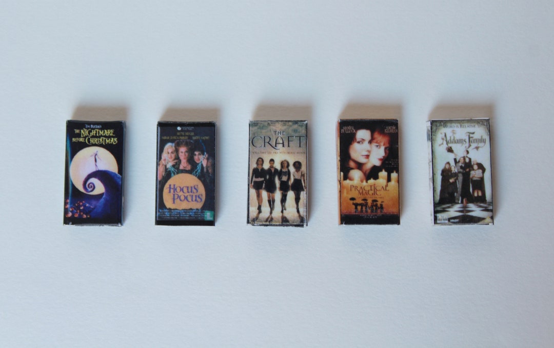 Miniature VHS Tape Dollhouse 90s Vintage Spooky Movies - Etsy