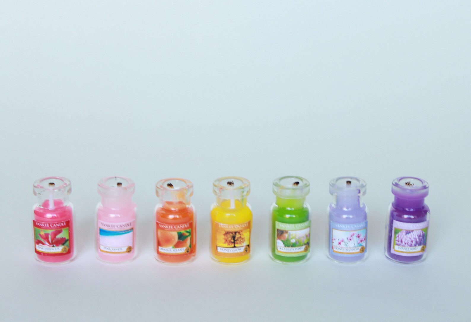 Miniature Candle Dollhouse Colorful Unscented Glass Jar - Etsy