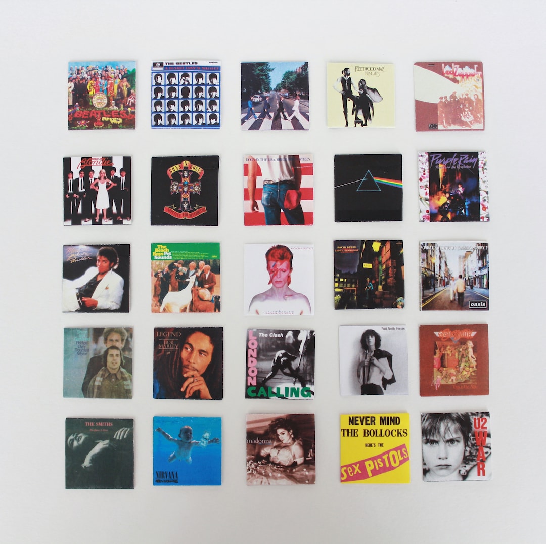 Miniature Record Vinyl Dollhouse Album - Etsy