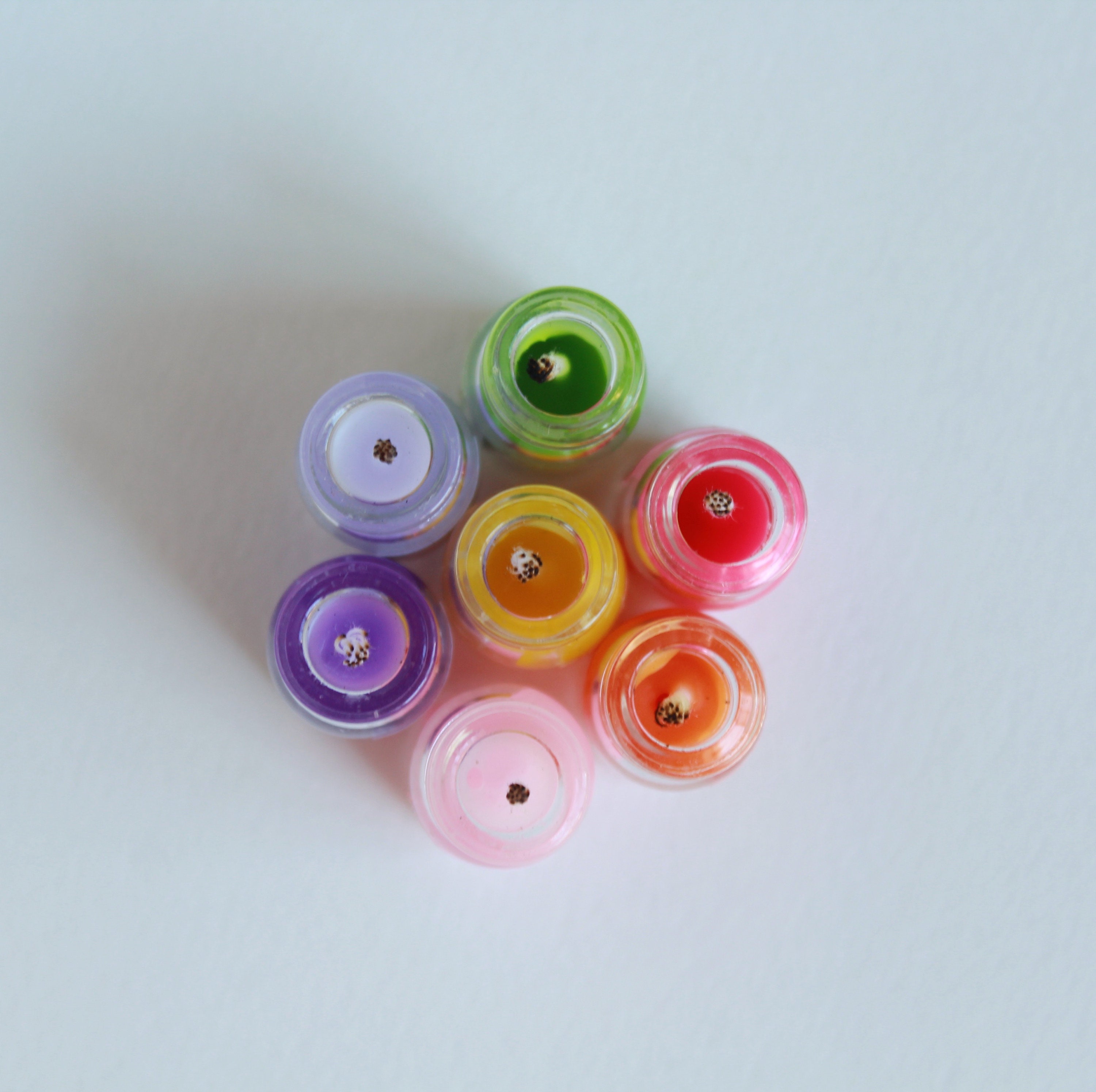 Miniature Candle Dollhouse Colorful Unscented Glass Jar - Etsy