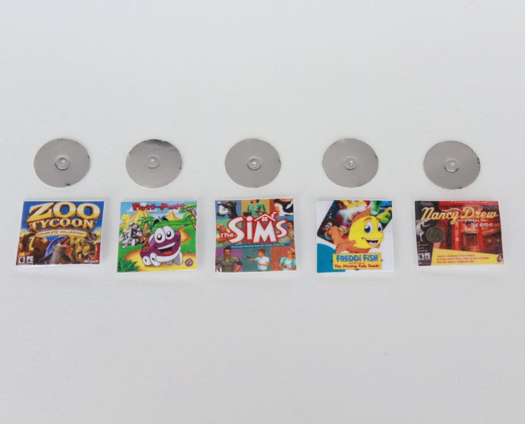 Mini Computer Games 90s CD-ROM Dollhouse Set - Etsy