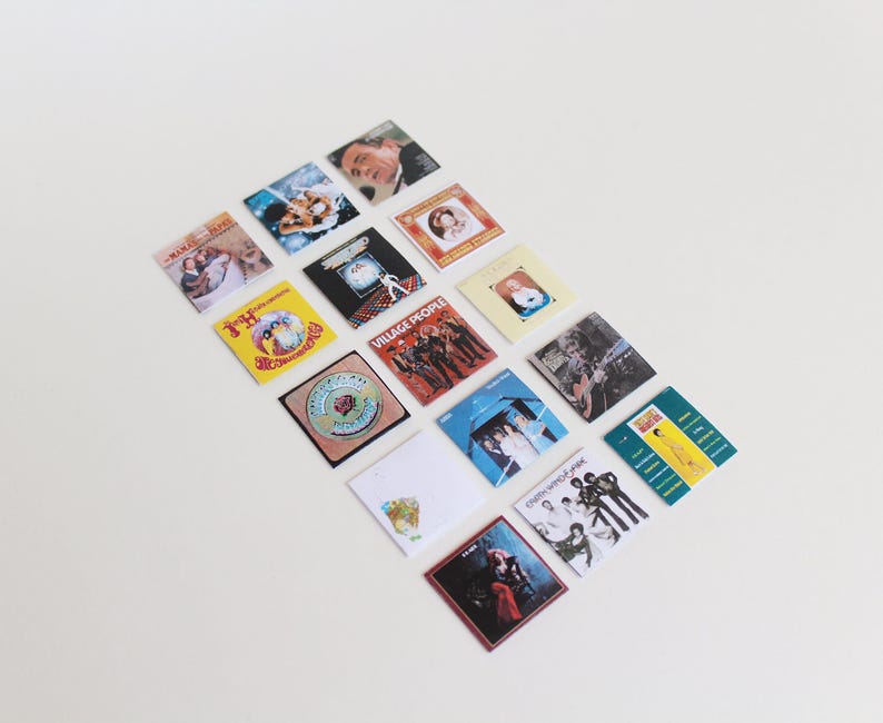 Miniature Record Vinyl Dollhouse Album - Etsy