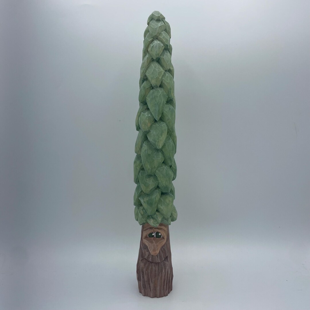 Friendly Face Tree Wood Carving - Etsy