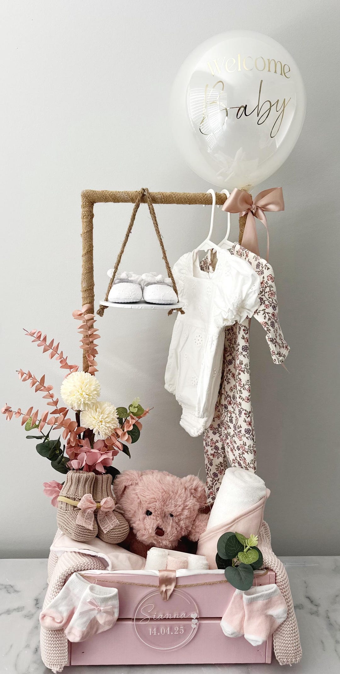 Newborn Baby Rack Hamper Gift Basket - Etsy Australia