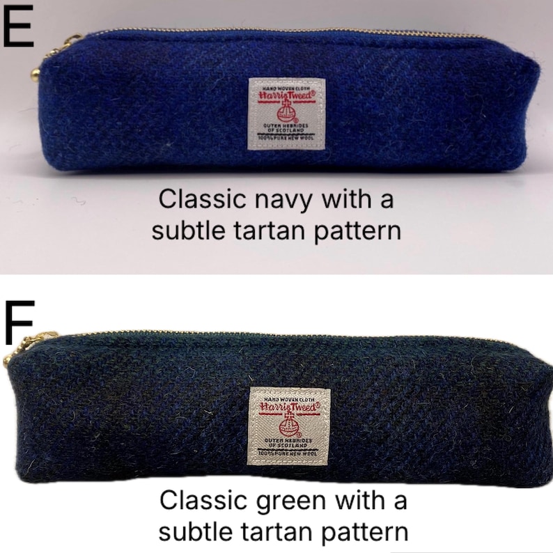 Handmade Harris Tweed® Zipper Pouch – Multi-use, Durable & Timeless ...