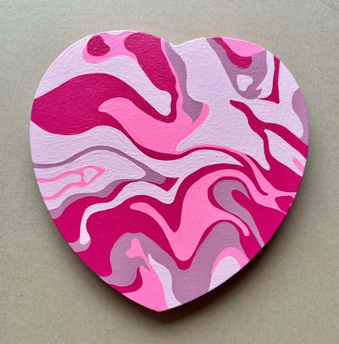 Swirly Art Heart - “love Spell” - Etsy