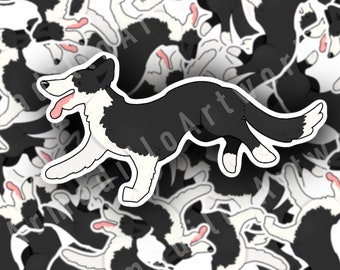 Border Collie Dog Sticker - Etsy