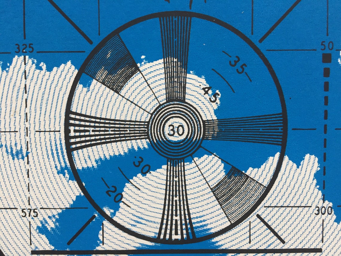 TV Test Pattern Over Clouds Screen Print 11 X 14 - Etsy