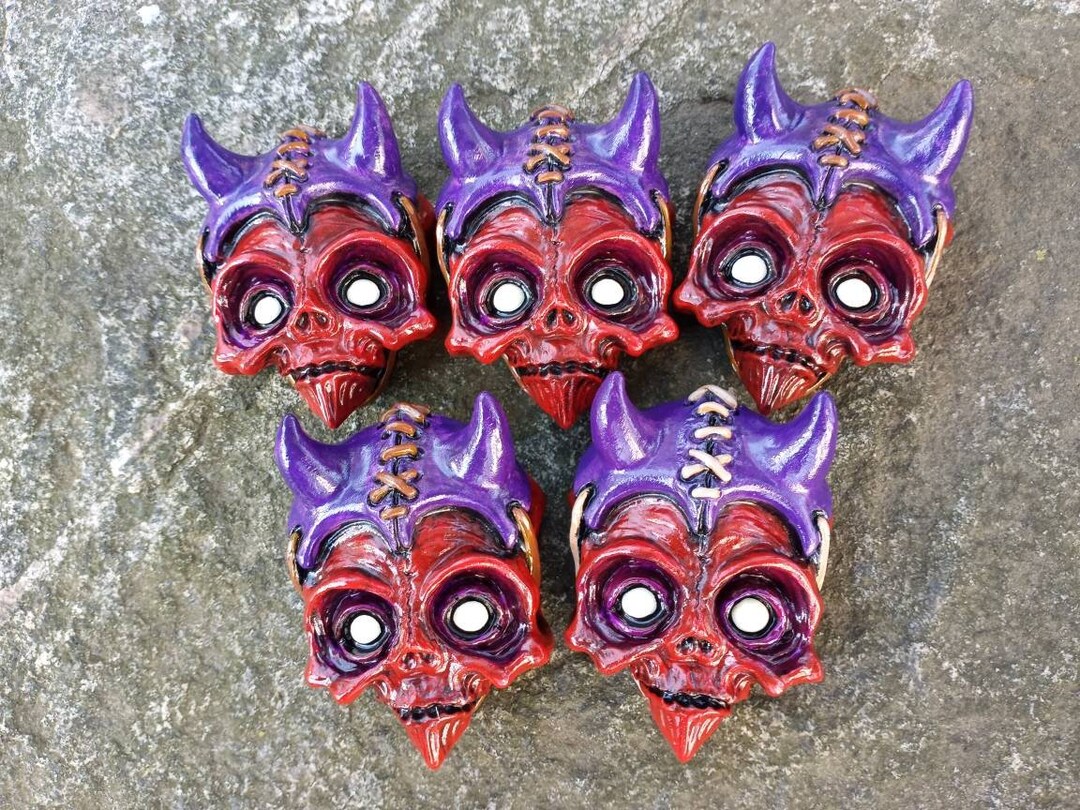 Lil Diablo Magnet by Wicked Wall Masks - Etsy