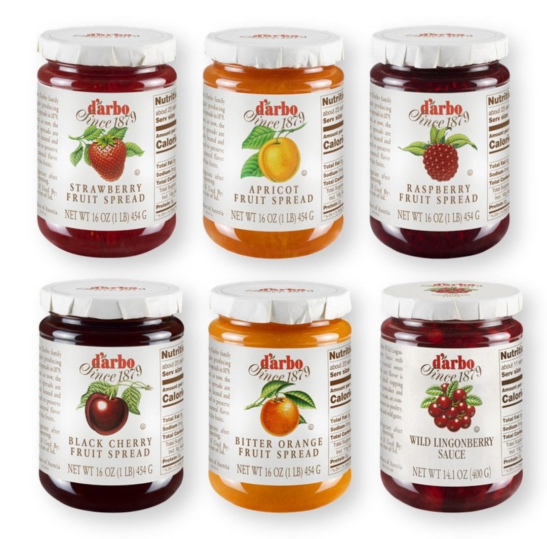 D'arbo All Natural Fruit Spread Preserves From Austria Various Flavors ...