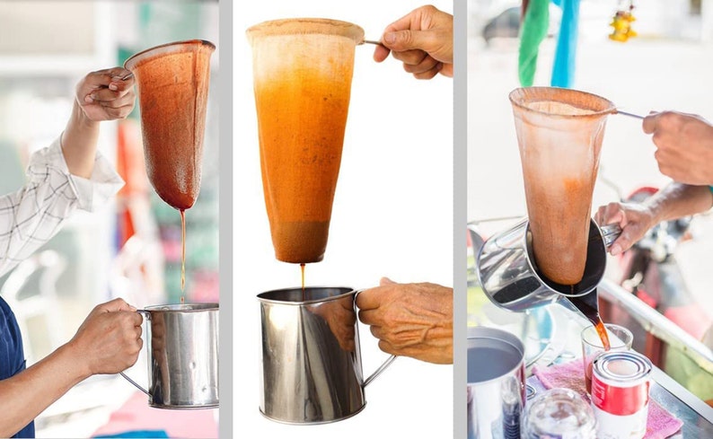 Thai Traditional Tea & Coffee Reusable Cloth Strainer Filter 2 - Etsy