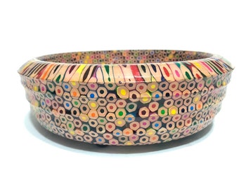 Colored pencil bowl | Etsy