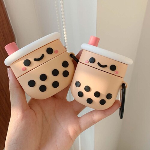Milk Tea Apple Airpod Case Boba Bubble Case Keychain - Etsy