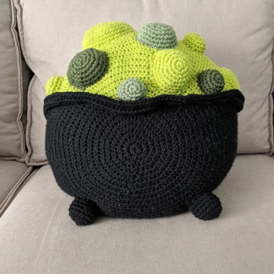Cauldron Pillow Crochet Pattern, Crochet Pillow Cover Pattern ...