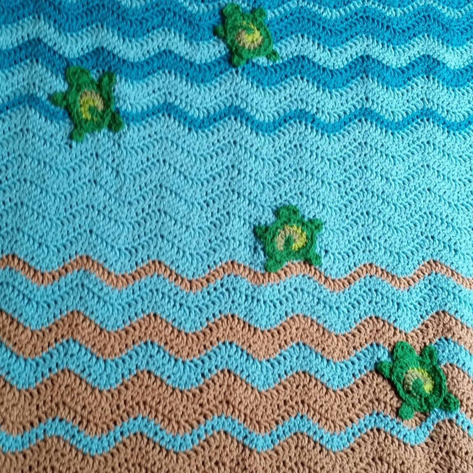 Sea Turtle Blanket Crochet Pattern Sea Turtle Gifts Beach | Etsy UK