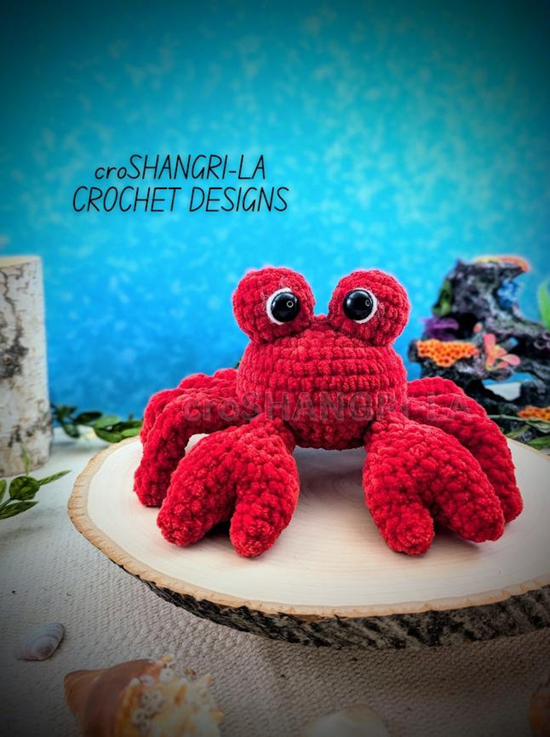 Amigurumi Crab Crochet Pattern: Stuffed Animal Plush Toy (digital ...