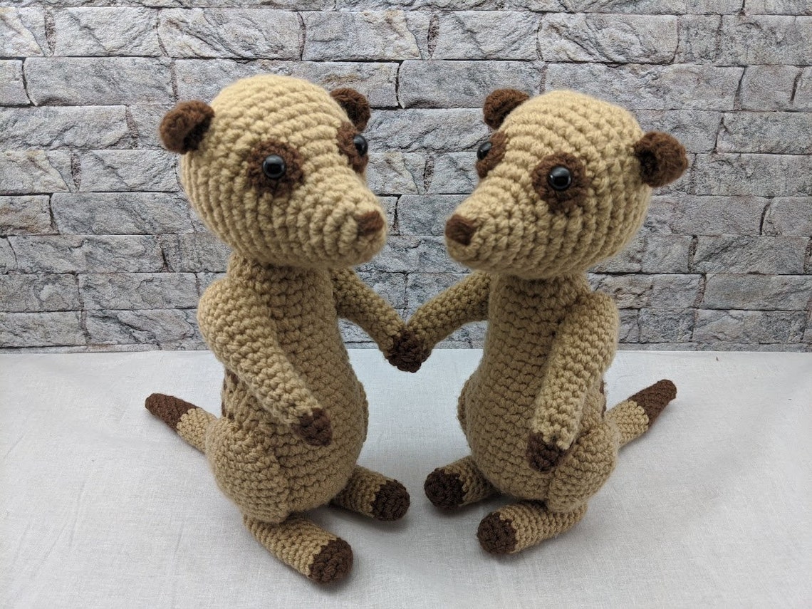 Meerkat Amigurumi Crochet Pattern: Stuffed Animal Toy (digital Download ...