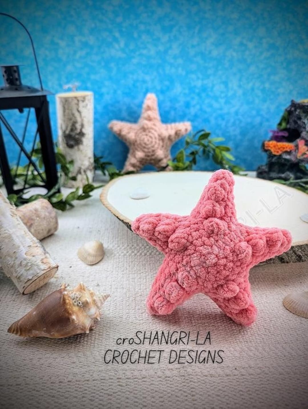 Amigurumi Starfish Crochet Pattern: Sea Creature Stuffed Animal Toy ...